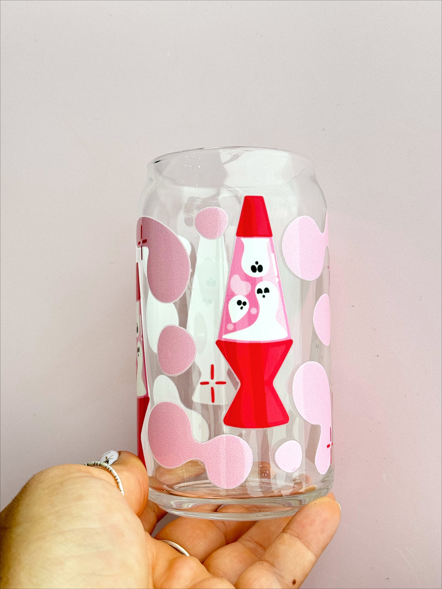 Lava Lamp Ghost Glass Cup – GoldenHourDesigns